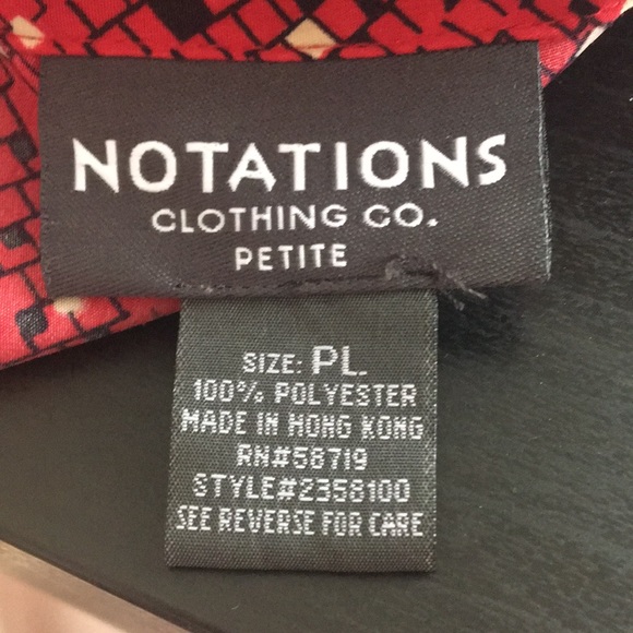 Notations | Tops | Notations Clothing Co Petite Shirt Size Pl | Poshmark